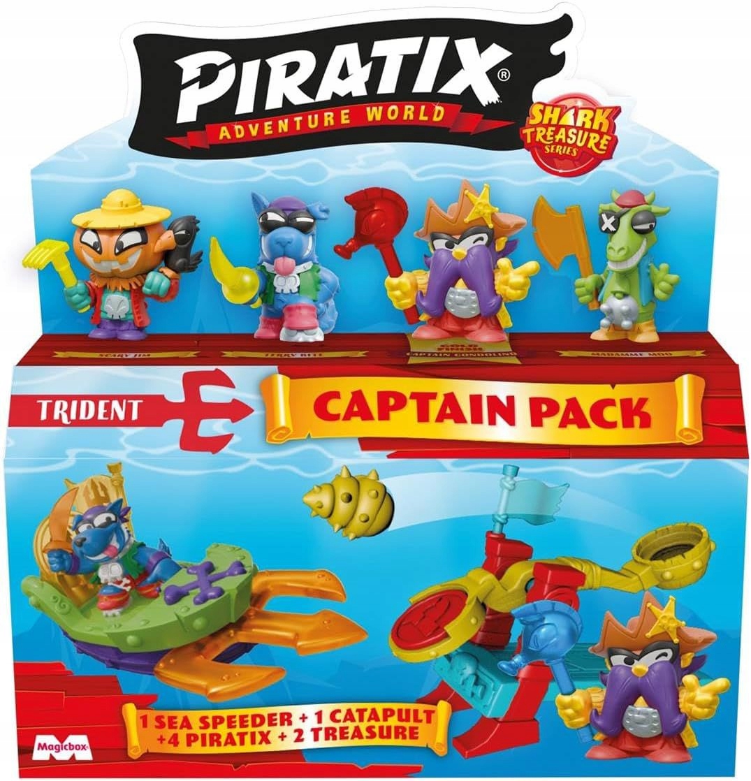 MAGICBOX-PIRATIX-SERIA 2- SHARK TREASURE - CAPTAIN PACK - PAKIET KAPITANA (8431618037027) • Cena ...