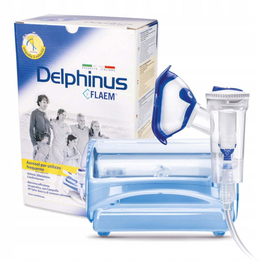 INHALATOR NEBULIZATOR FLAEM DELPHINUS RF7 DUAL SPEED (8018294010324 ...