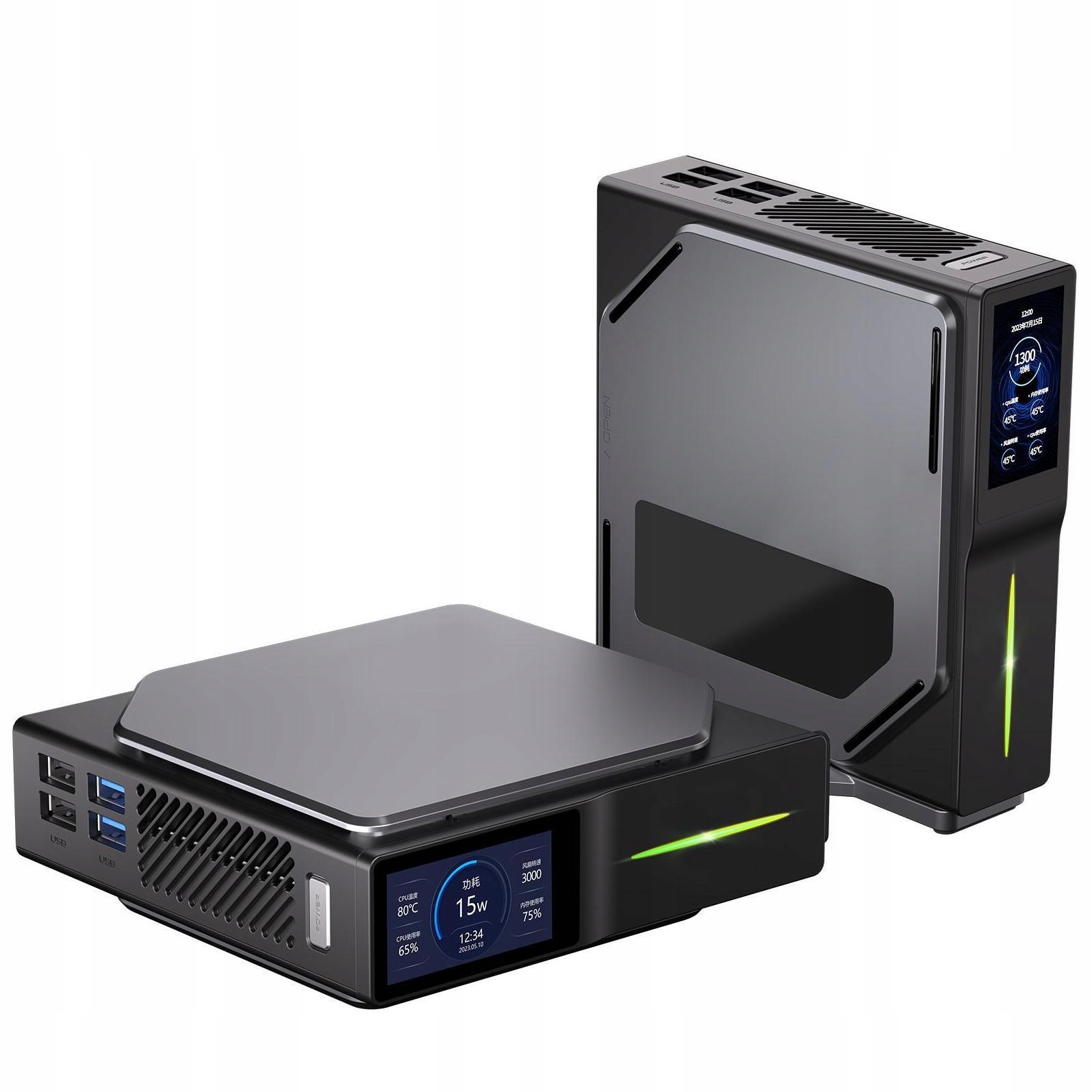 Komputer stacjonarny Mini PC S1 z RGB, Intel Alder Lake N100, WIFI5+BT4 ...