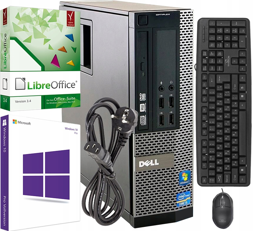 ZESTAW DELL 8GB 128 SSD Intel i5 Windows 10 Office - Sklep, Opinie ...