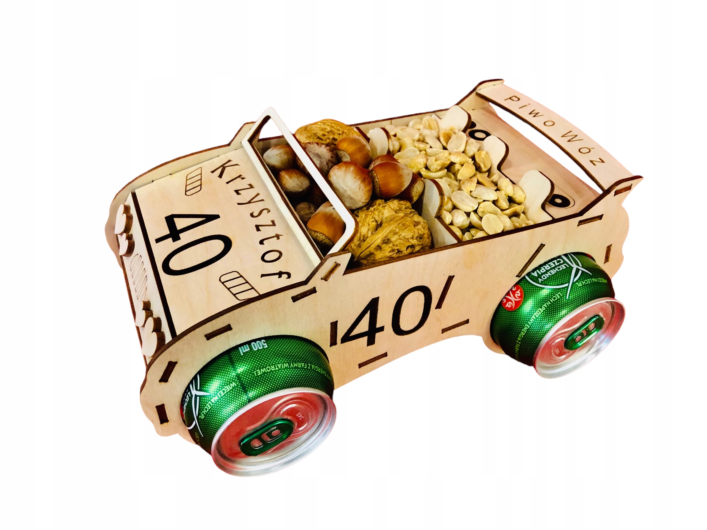 Pivo-vozík - obal na alkohol, pivo, -rytina za 449 Kč - Allegro