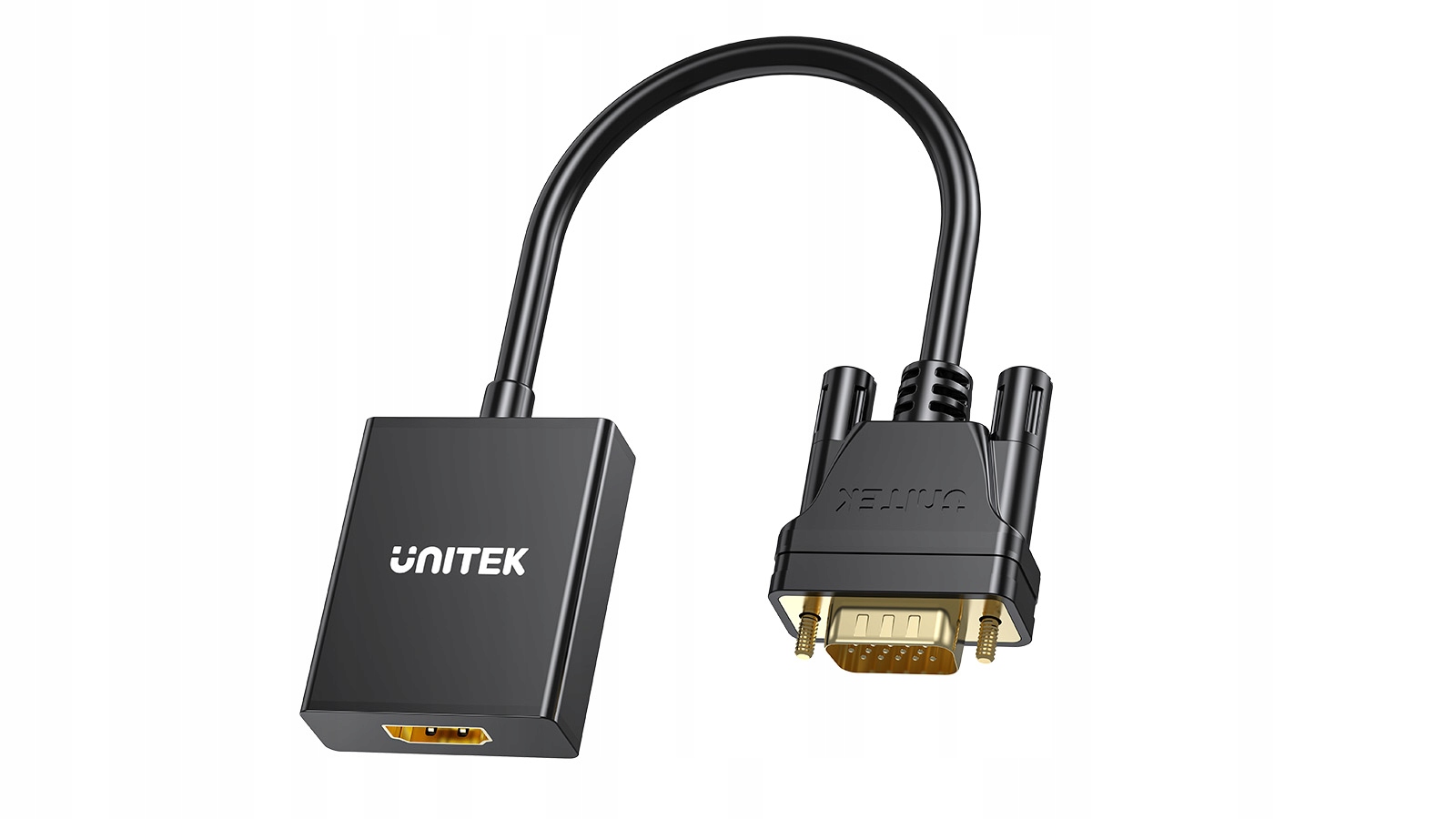 Unitek Adapter VGA męskie na HDMI żeńskie, FullHD, czarny, 15cm - Sklep ...