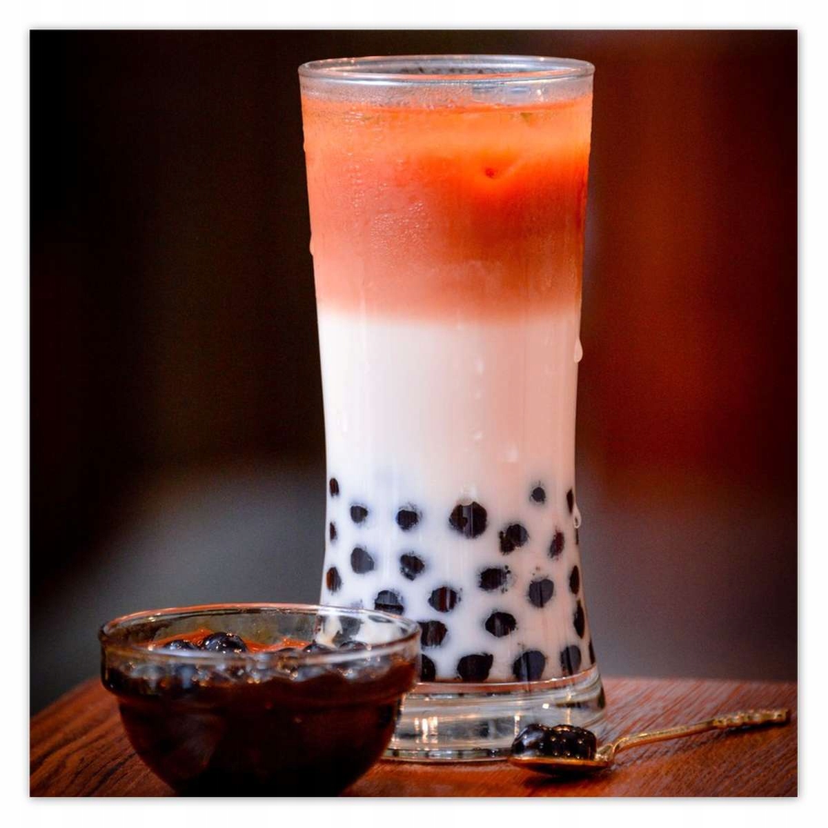 Naklejki 100x100 Bubble tea Herbata bąble • Cena, Opinie - Allegro