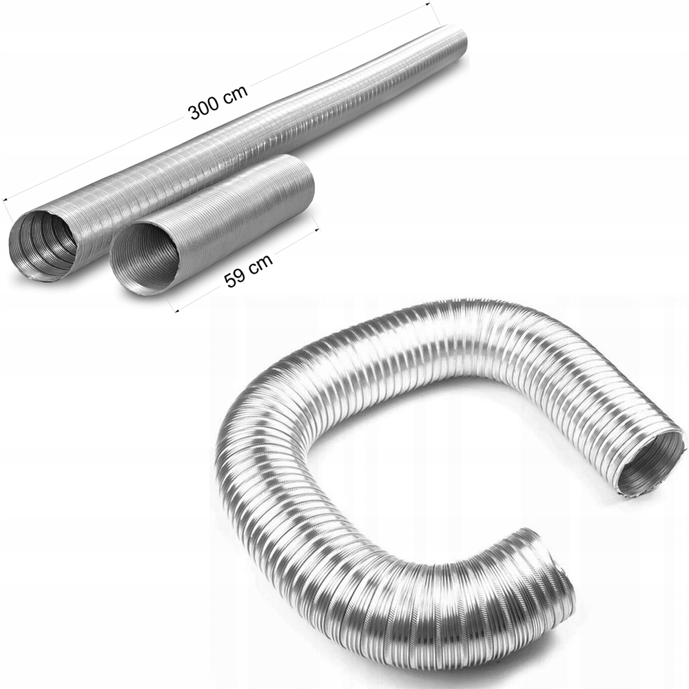 ALUFLEX RURA ALUMINIOWA SPIRO 100 mm KANAŁ ELASTYCZNY 3 metry (RAA ... ALUFLEX RURA ALUMINIOWA SPIRO 100 mm KANAŁ ELASTYCZNY 3 metry (RAA ...