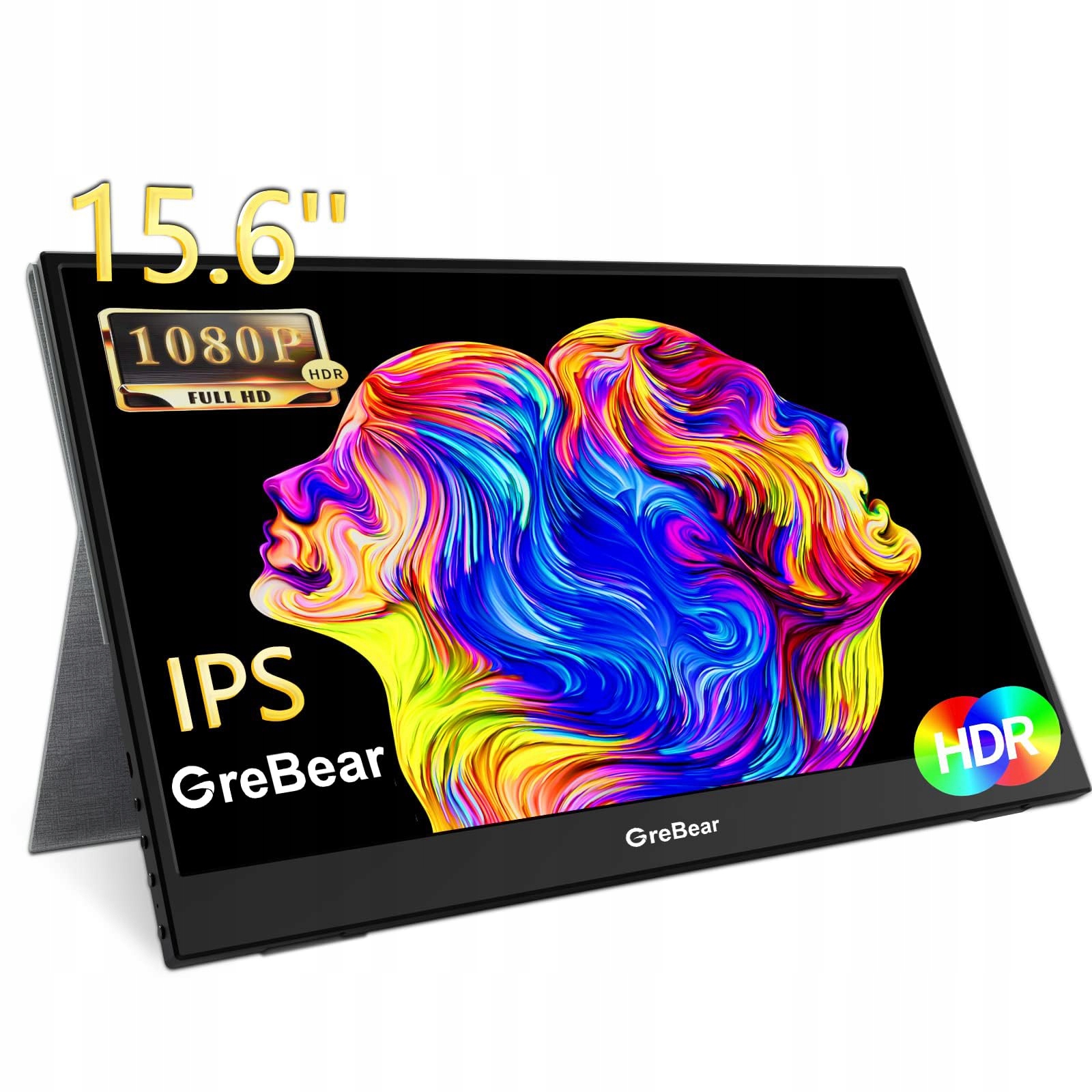 GREBEAR PRZENOŚNY MONITOR 15,6" FHD 1080P - Sklep, Opinie, Cena w Allegro