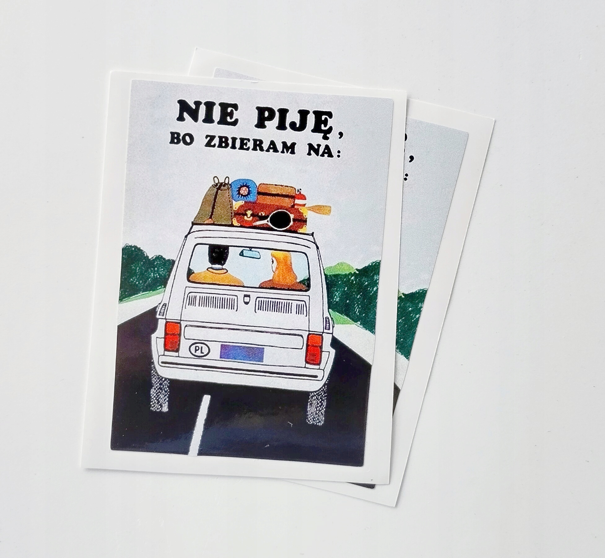 Naklejka sticker Nie Piję Zbieram Na Fiat 126p za 6 zł z Władysławowo ...
