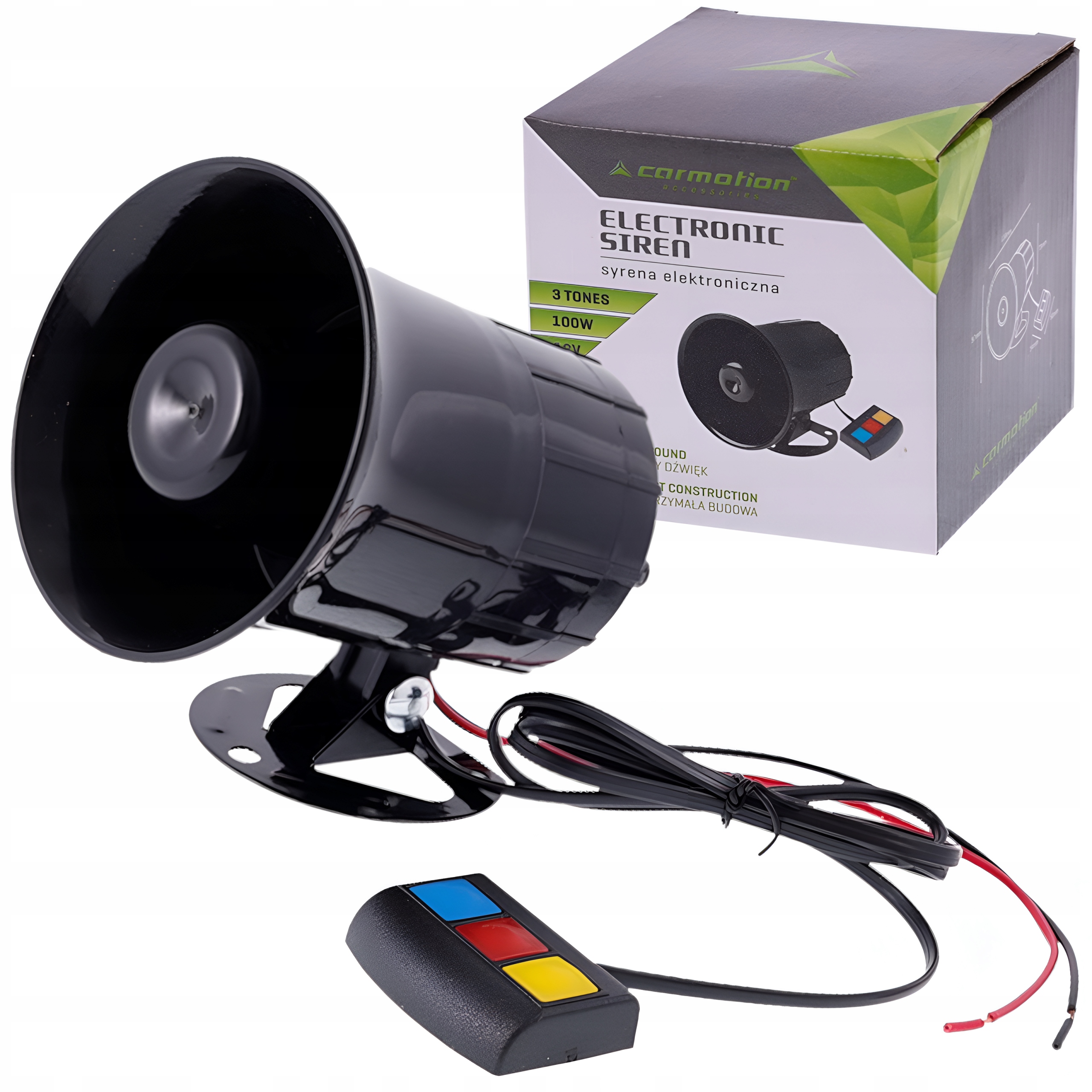 SYRENA POLICJA STRAŻ TIR 3 TONOWA KLAKSON MEGAFON 5904378586027 za 25 ...