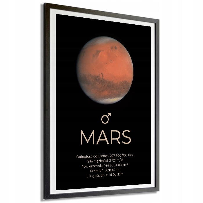 OBRAZ DO POKOJU Plakat 21x29,7cm MARS Kosmos Wzory • Cena, Opinie ...