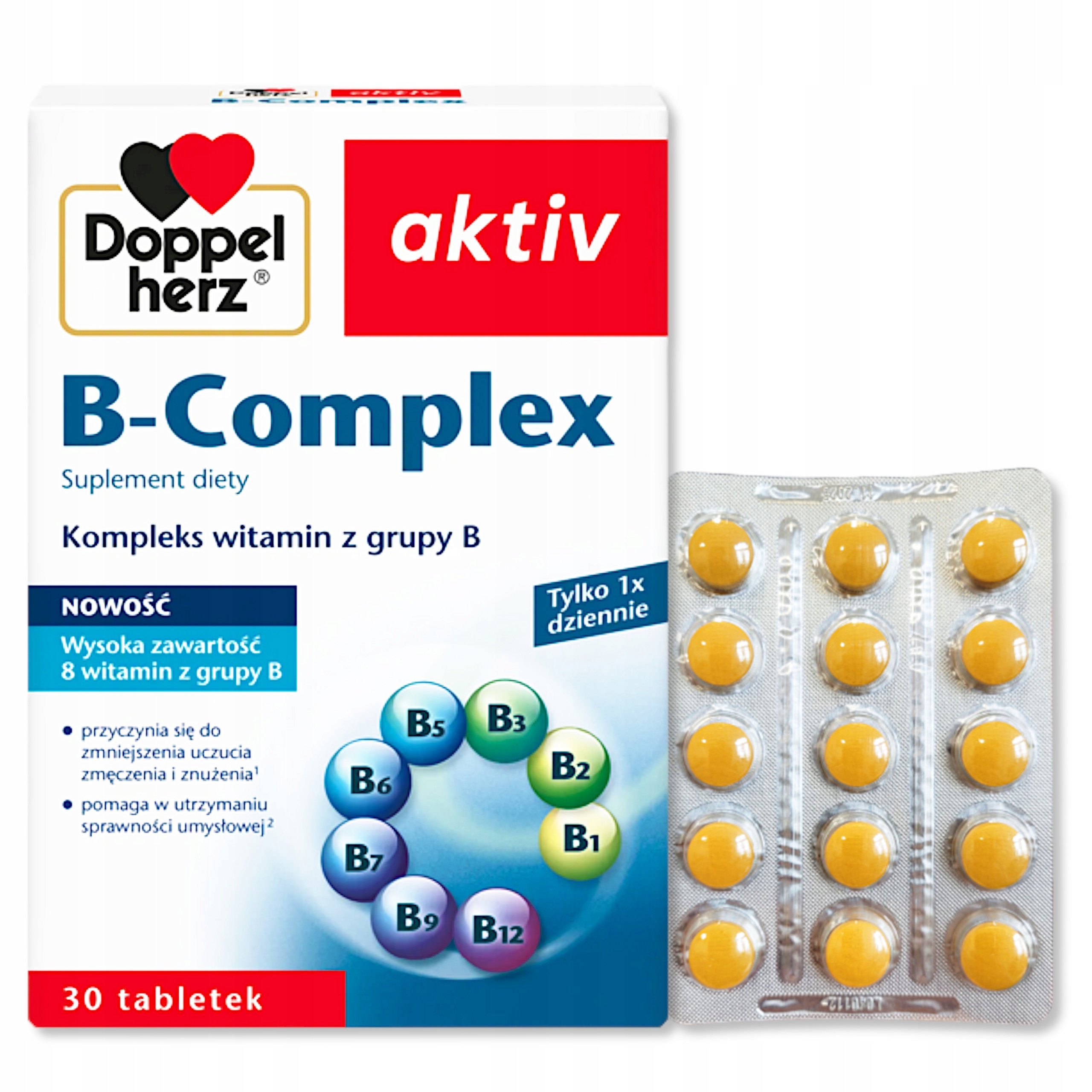 Doppelherz activ B-Complex 30 tabletek (4009932571226) • Cena, Opinie ...
