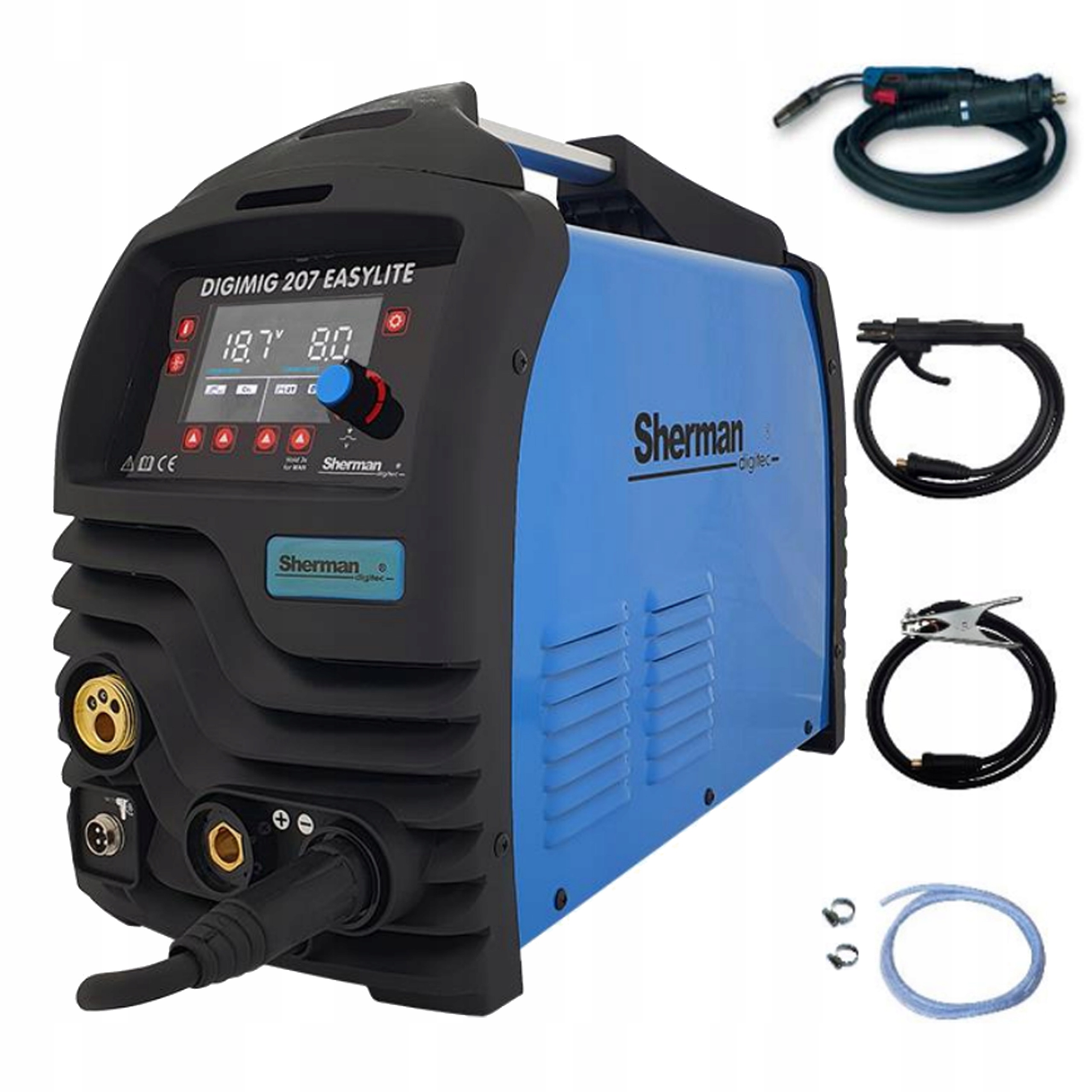 PÓŁAUTOMAT SPAWALNICZY SHERMAN DIGIMIG 207 EASYLITE MIG MMA TIG 200A ...