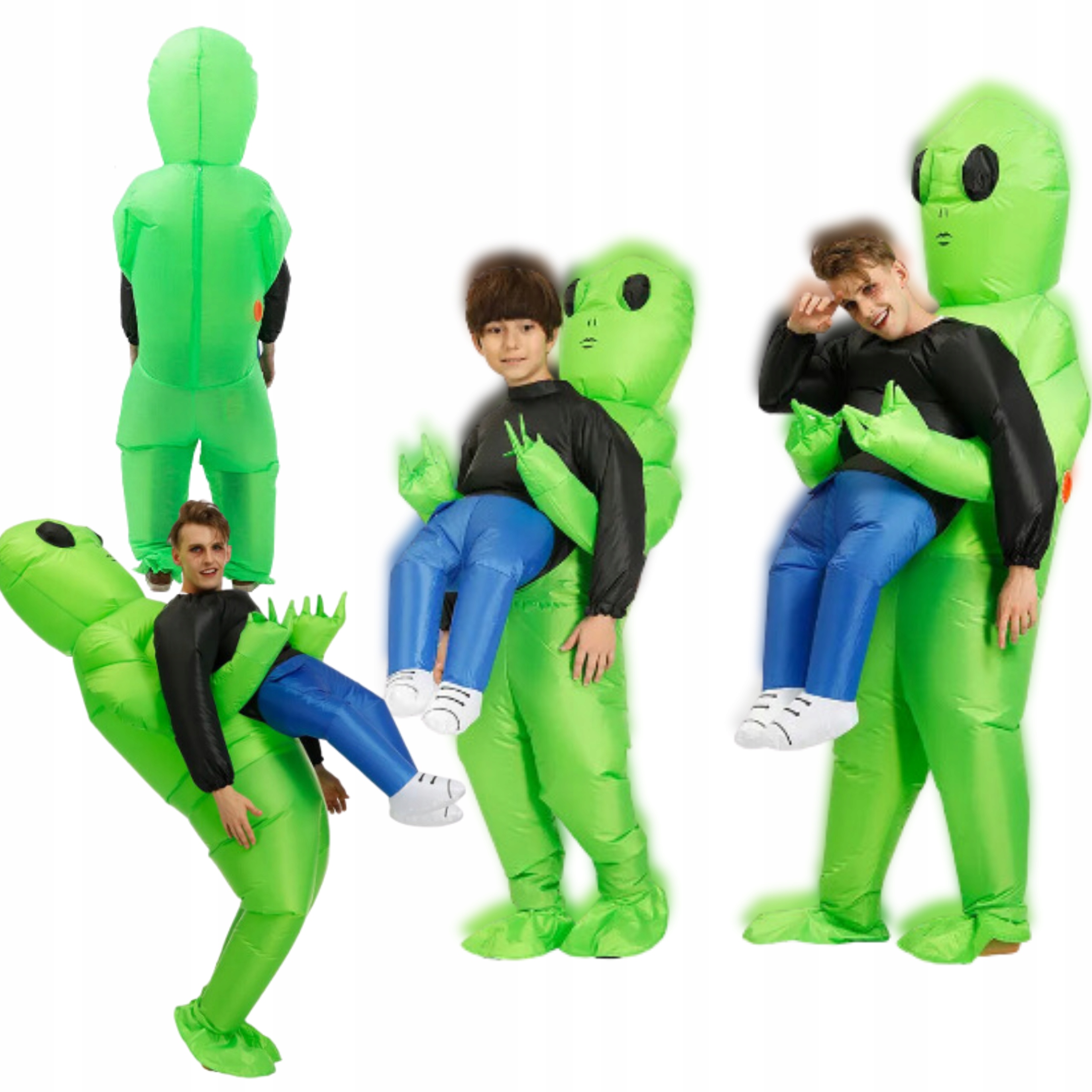 PRZEBRANIE DMUCHANE STRÓJ ALIEN KOSMITA HALLOWEEN 14299564417 - Allegro.pl