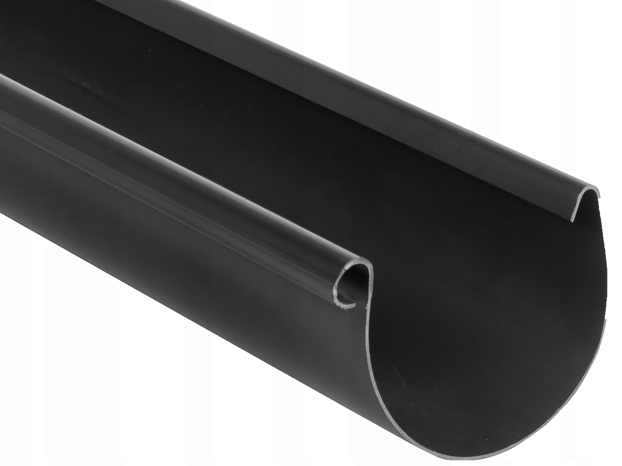 Gamrat Rynna PCV plastikowa 75 mm Rynny PVC 75mm GRAFIT-OWA 4mb 4 metry ...
