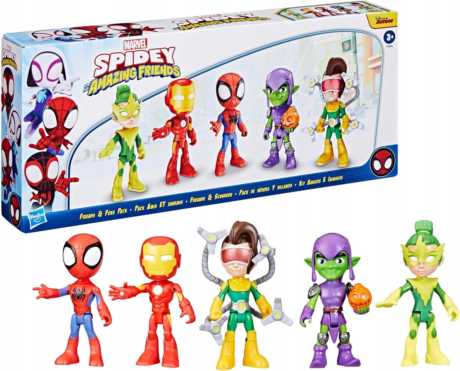 SPIDEY I SUPER KUMPLE 5-PAK SPIDEY IRON MAN ZIELONY GOBLIN ELECTRO DOC OCK (05010996243959 ...