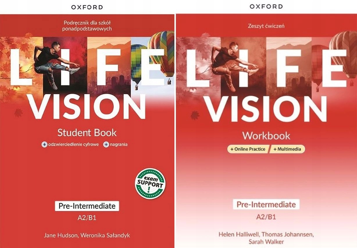LIFE VISION A2/B1, Pre-Intermediate komplet, Podręcznik + Ćwiczenia (14528799590) | Podręcznik ...