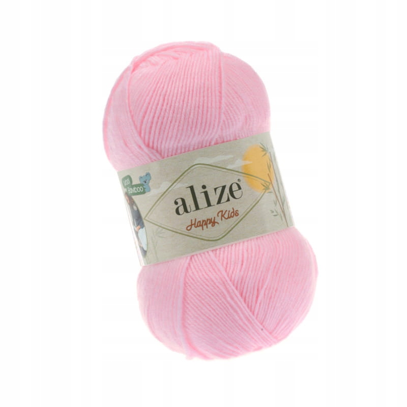 Alize Happy Kids 185 Jasny Różowy (100gr/310mt) (8697678088779) • Cena ...