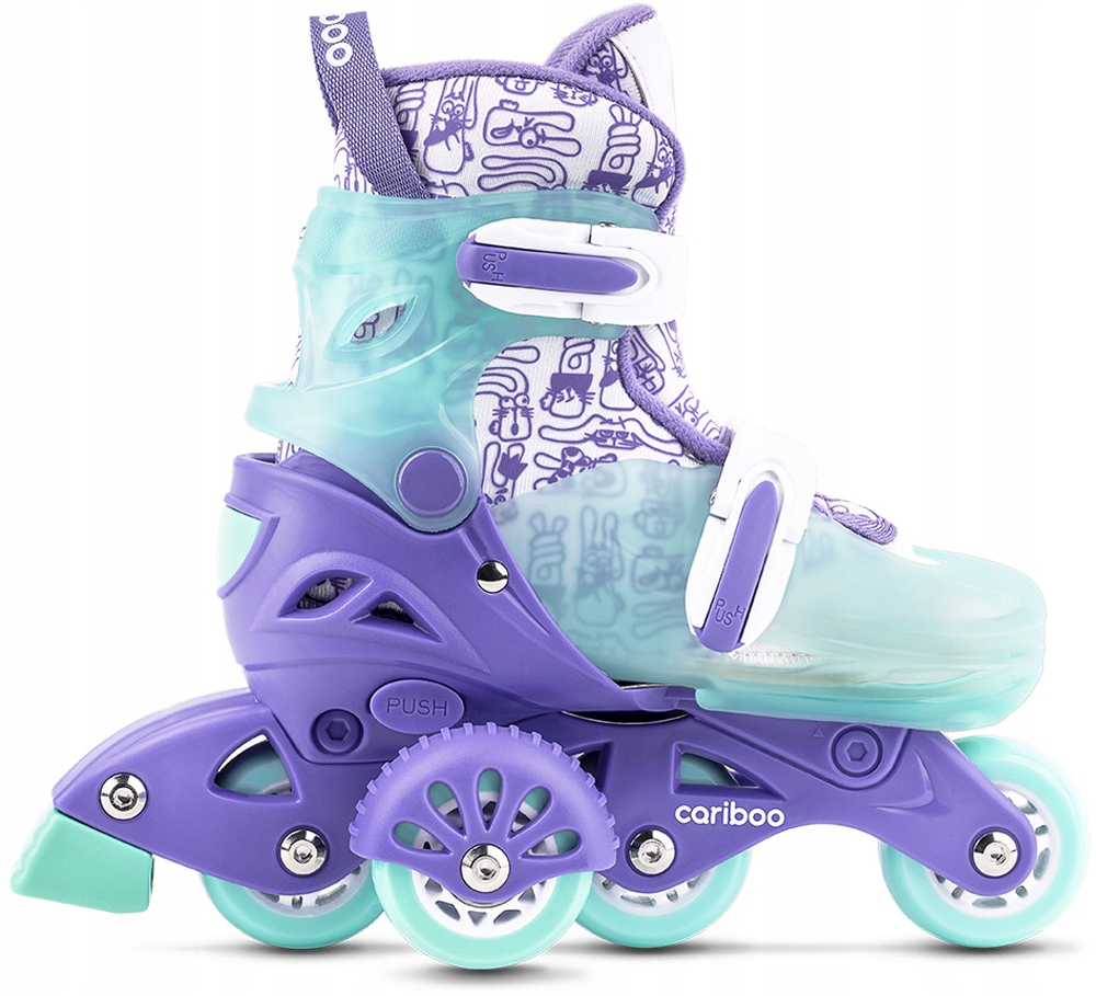 Rolki dla dzieci CARIBOO STEP 1 do nauki jazdy - S • Cena, Opinie - Allegro