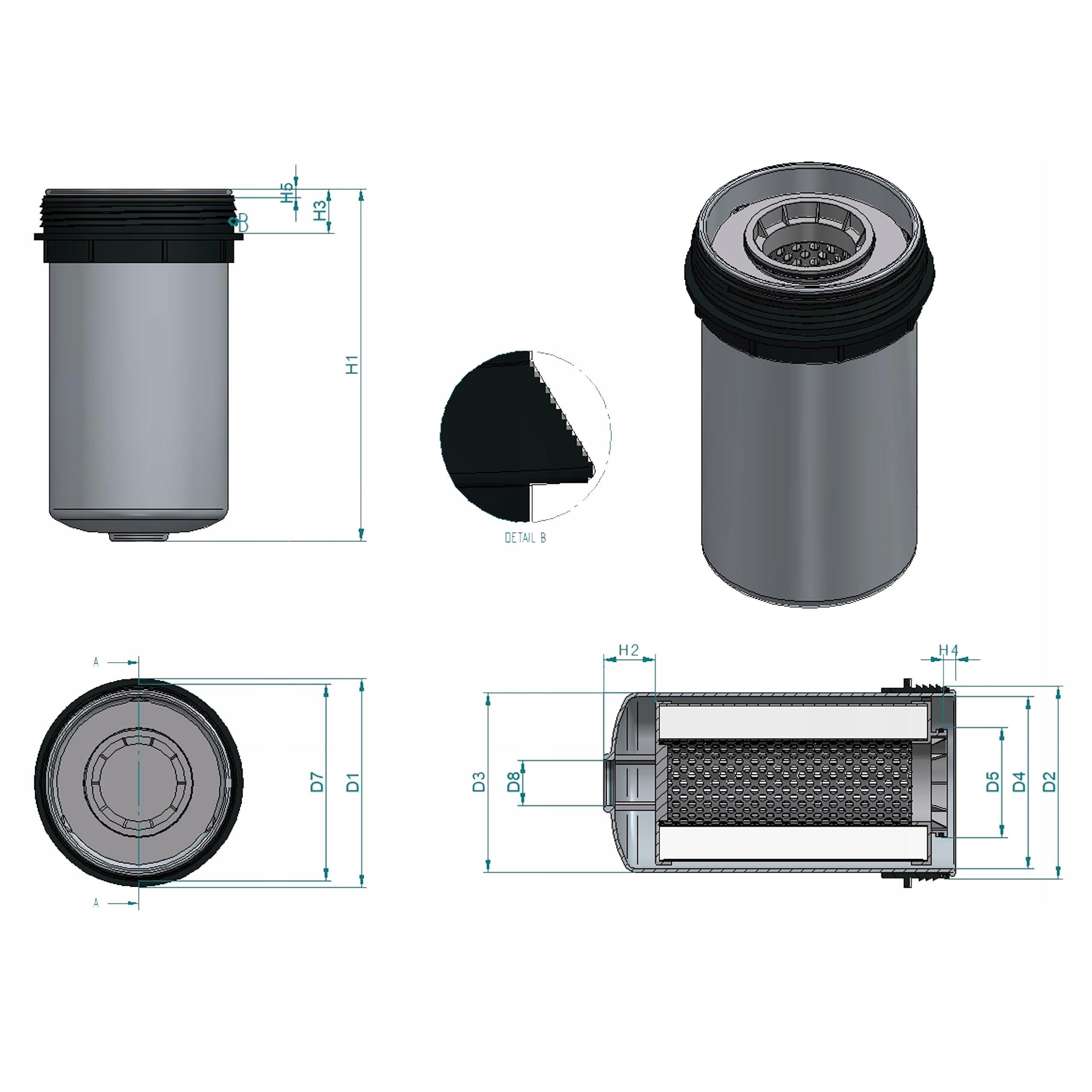 P553550 - Фильтр топливный JCB 3CX 4CX 320/07382 P553550 Дональд купити ...