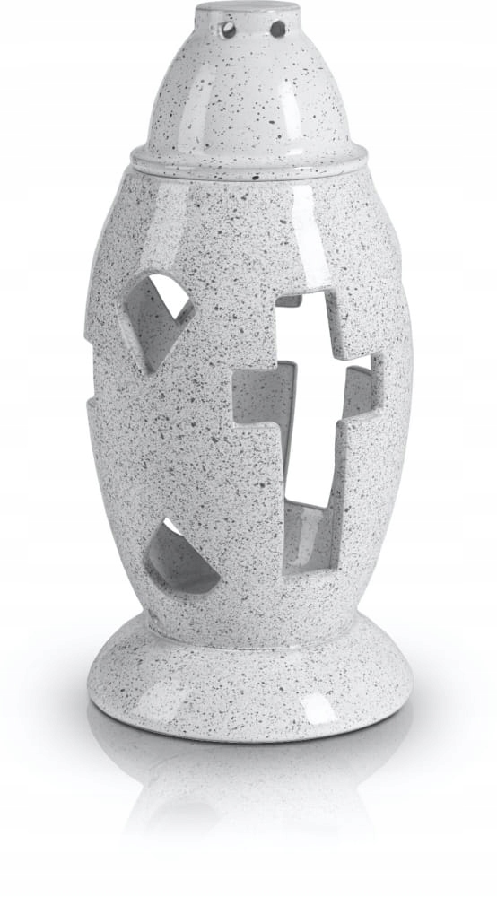 Znicz Ceramiczny Nagrobkowy Cmentarny Biały 28 cm (5905925076213 ... Znicz Ceramiczny Nagrobkowy Cmentarny Biały 28 cm (5905925076213 ...