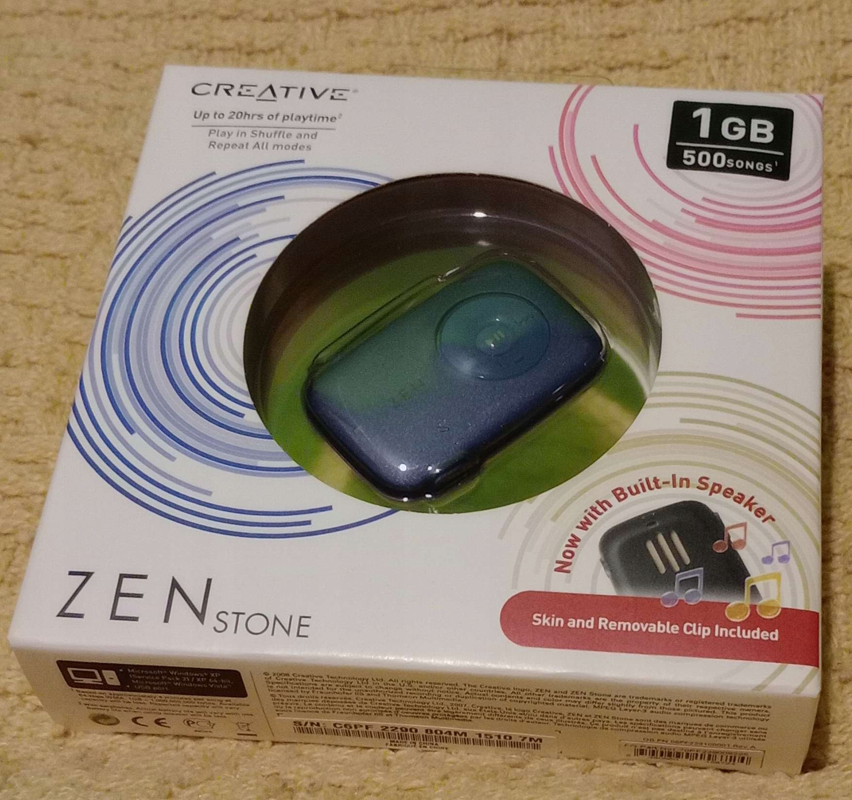 MP3 Creative Zen stone niebieski 1 GB • Opinie - Allegro