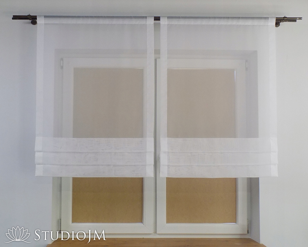 Atrapa rolety rzymskiej batyst szycie szer 80 x120 13098282660 - Allegro.pl