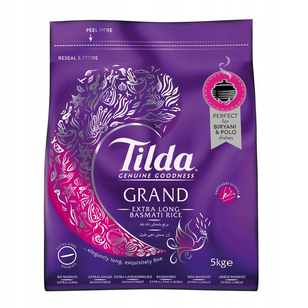 Basmati ryža extra dlhá Grand Extra Long Basmati Rice Tilda 5kg - Allegro