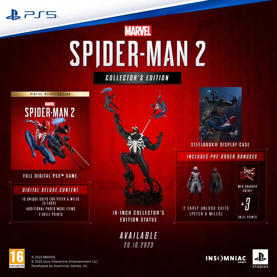 Marvel's Spider-Man 2 Edycja Kolekcjonerska Sony PlayStation 5 (PS5 ...