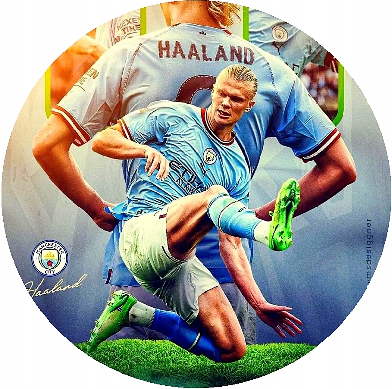 Opłatek Na Tort Haaland Haland Manchester City (5033181922606) • Cena ...