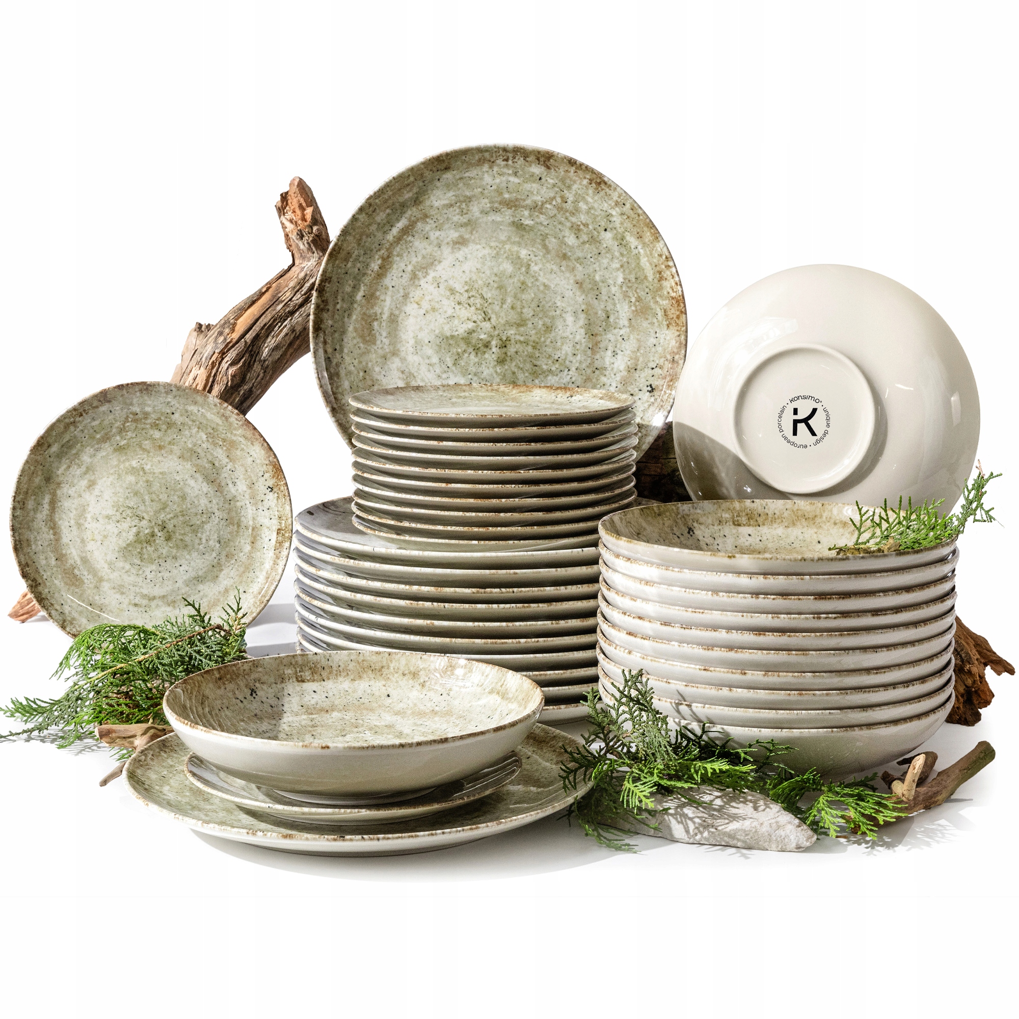 SERWIS OBIADOWY ZESTAW NA 12 OSÓB 36 el. ERATO KONSIMO TALERZE OBIADOWE ...