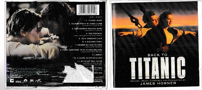 Płyta CD James Horner - Back To Titanic 1998 Soundtrack ...