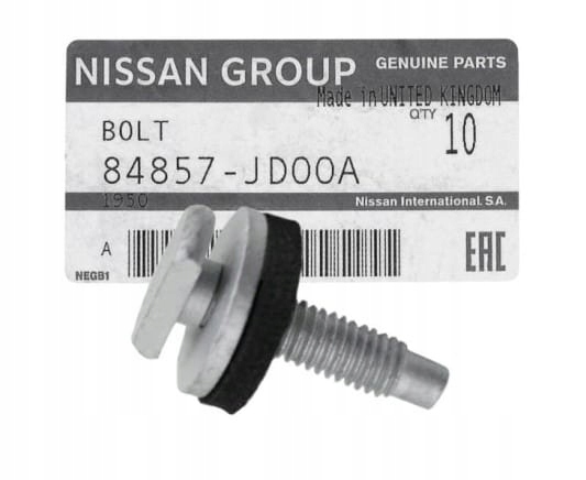 ŚRUBA ANTRAPY KLAPY BAGAŻNIKA NISSAN QASHQAI J10 84857-JD00A 84857JD00A ...