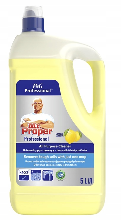Mr Proper Professional Płyn uniwersalny Lemon 5l (8700216250313) • Cena ...