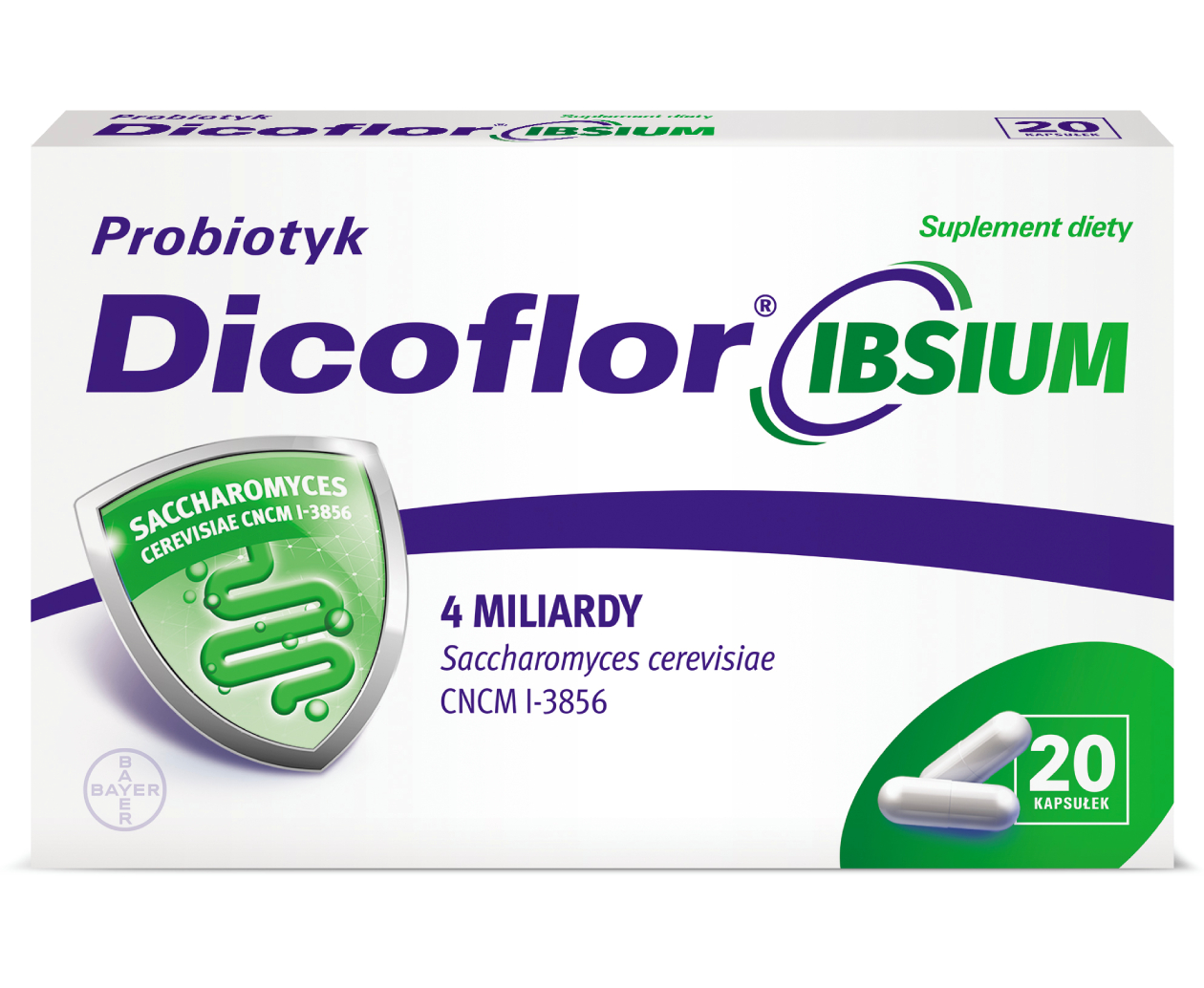 Dicoflor Ibsium kapsułki, 20 szt. 13457702203 - Allegro.pl