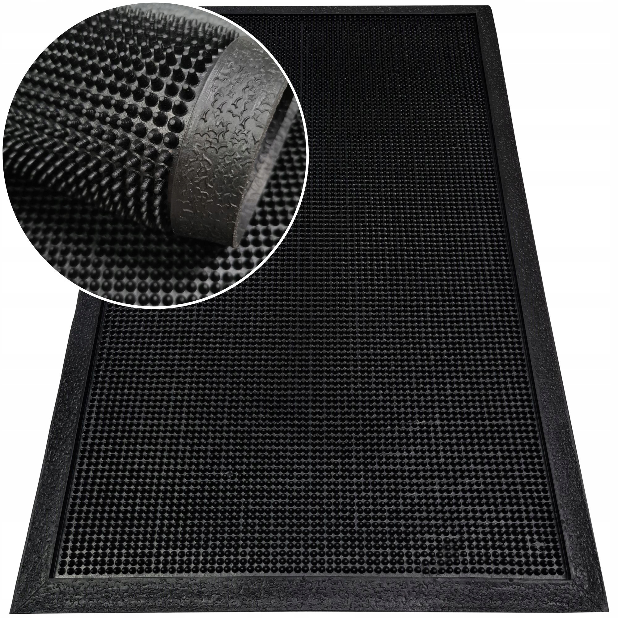 WYCIERACZKA ZEWNĘTRZNA GUMOWA MATA POD DRZWI DO BUTÓW BOLCE Z RAMKĄ ...