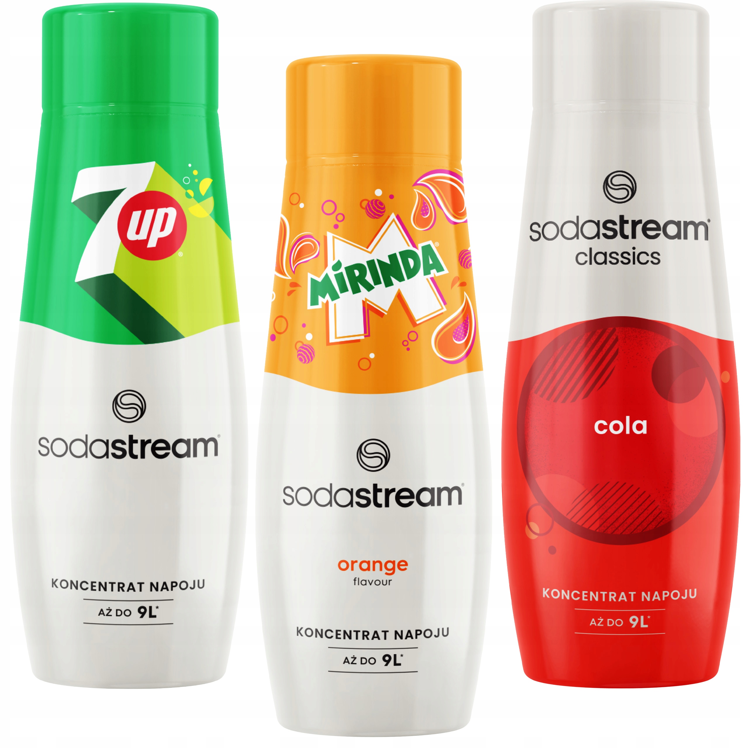 SODASTREAM Syrop do wody COLA + 7UP + MIRINDA (5904121131955) • Cena ...
