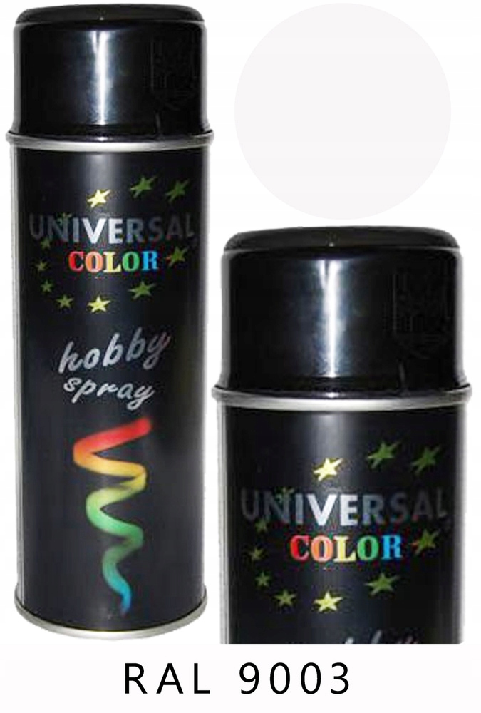 Farba uniwersalna BIAŁY MAT SPRAY 400 ml - FARBA MATOWA DO DREWNA RAL ...