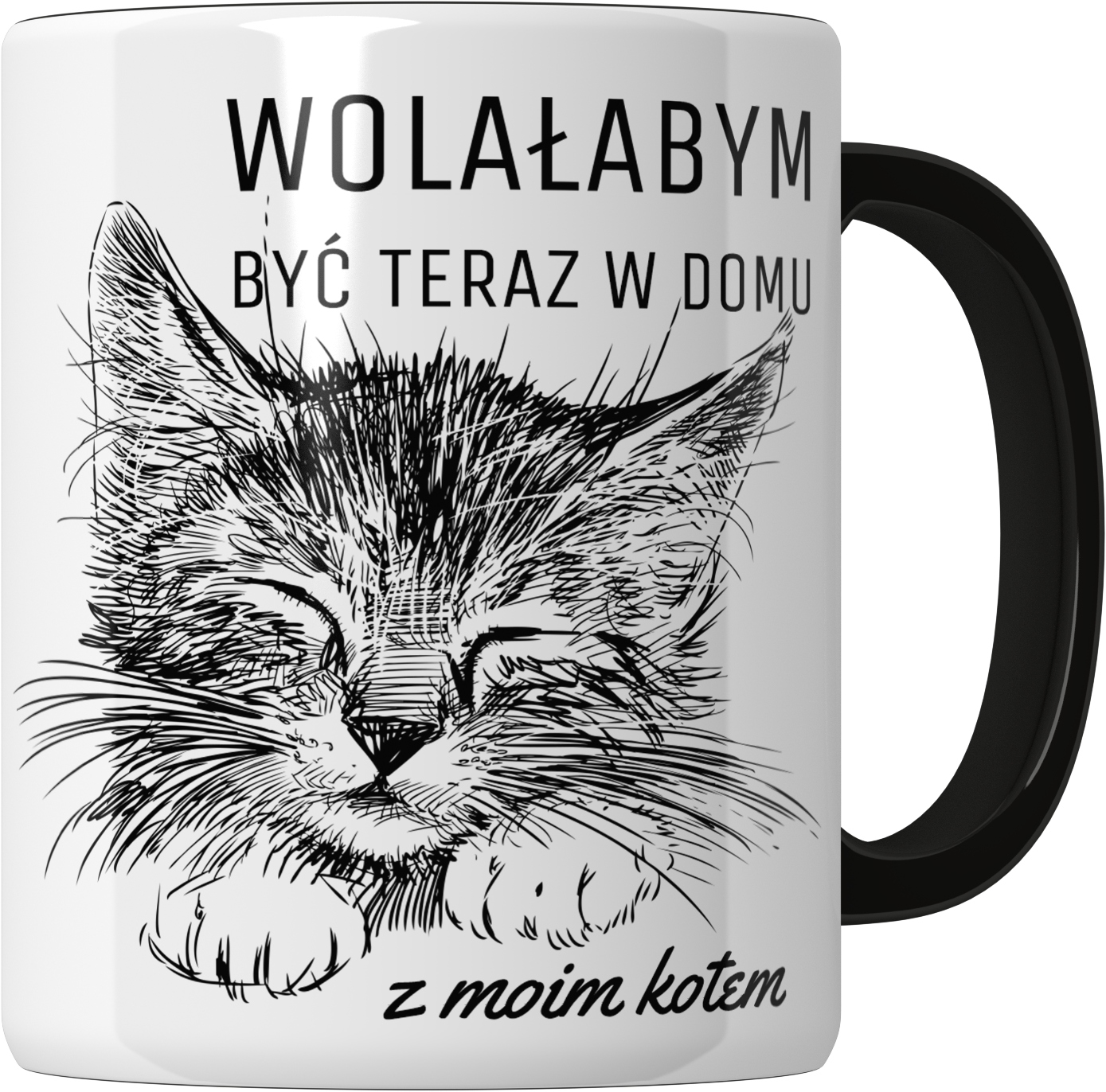 KUBEK KOT Z KOTEM DLA KOCIARY ZABAWNY PREZENT 13629594364 - Sklepy ...