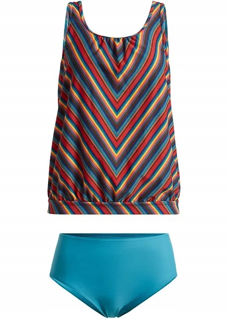 Xol STRÓJ KĄPIELOWY DWUCZĘŚCIOWY TANKINI PASKI 48 (6936863270301 ...