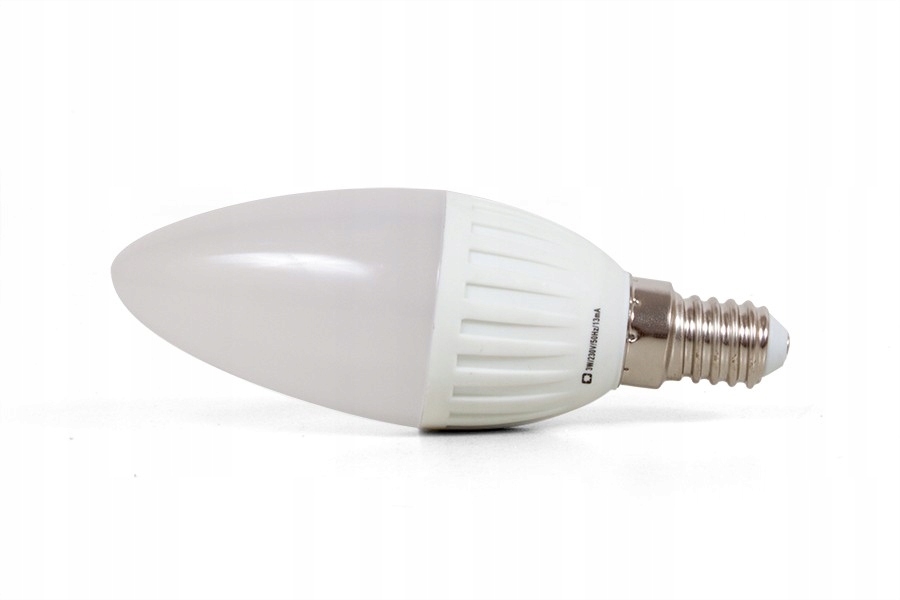 ŻARÓWKA LED SMD C37 E14 3W ŚWIECZKA BIAŁA CIEPŁA (0) • Cena, Opinie ...
