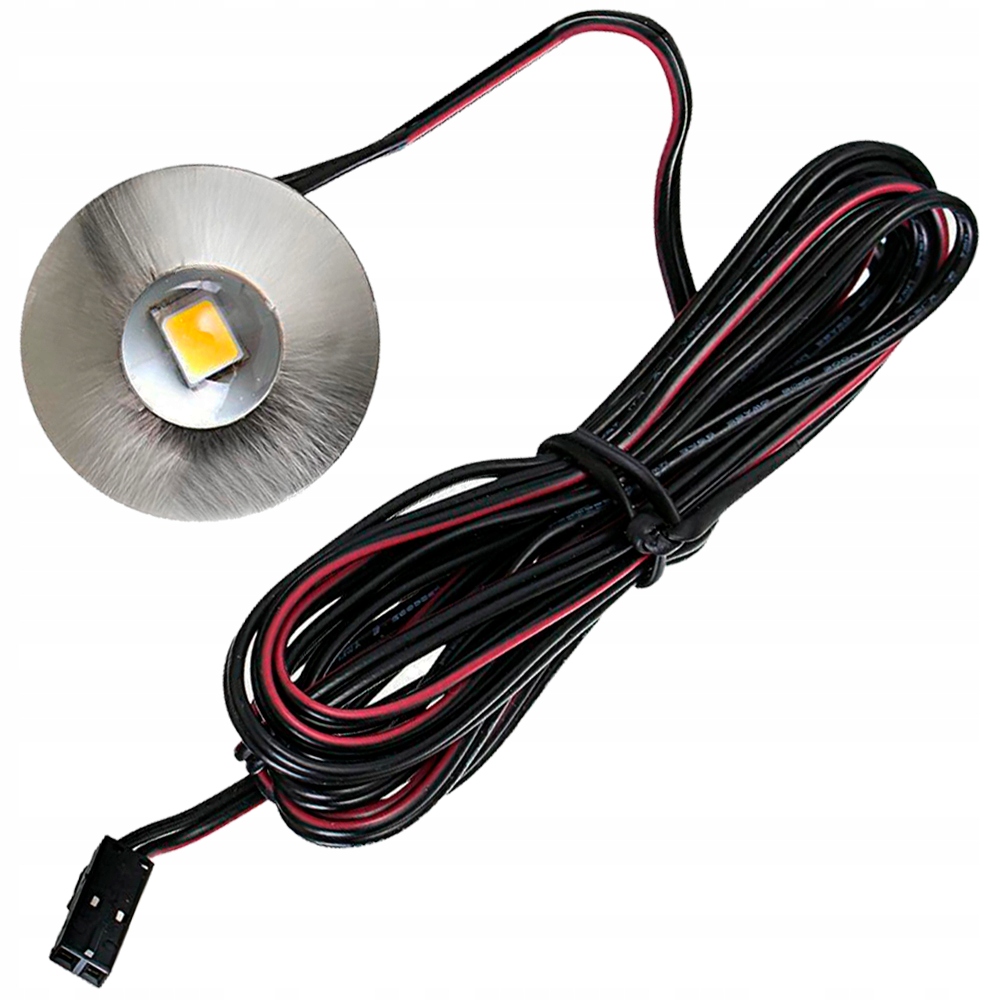 Mini oczko oprawka meblowa dioda led 0,7W 12V 4000 (LUX08300) • Cena ...