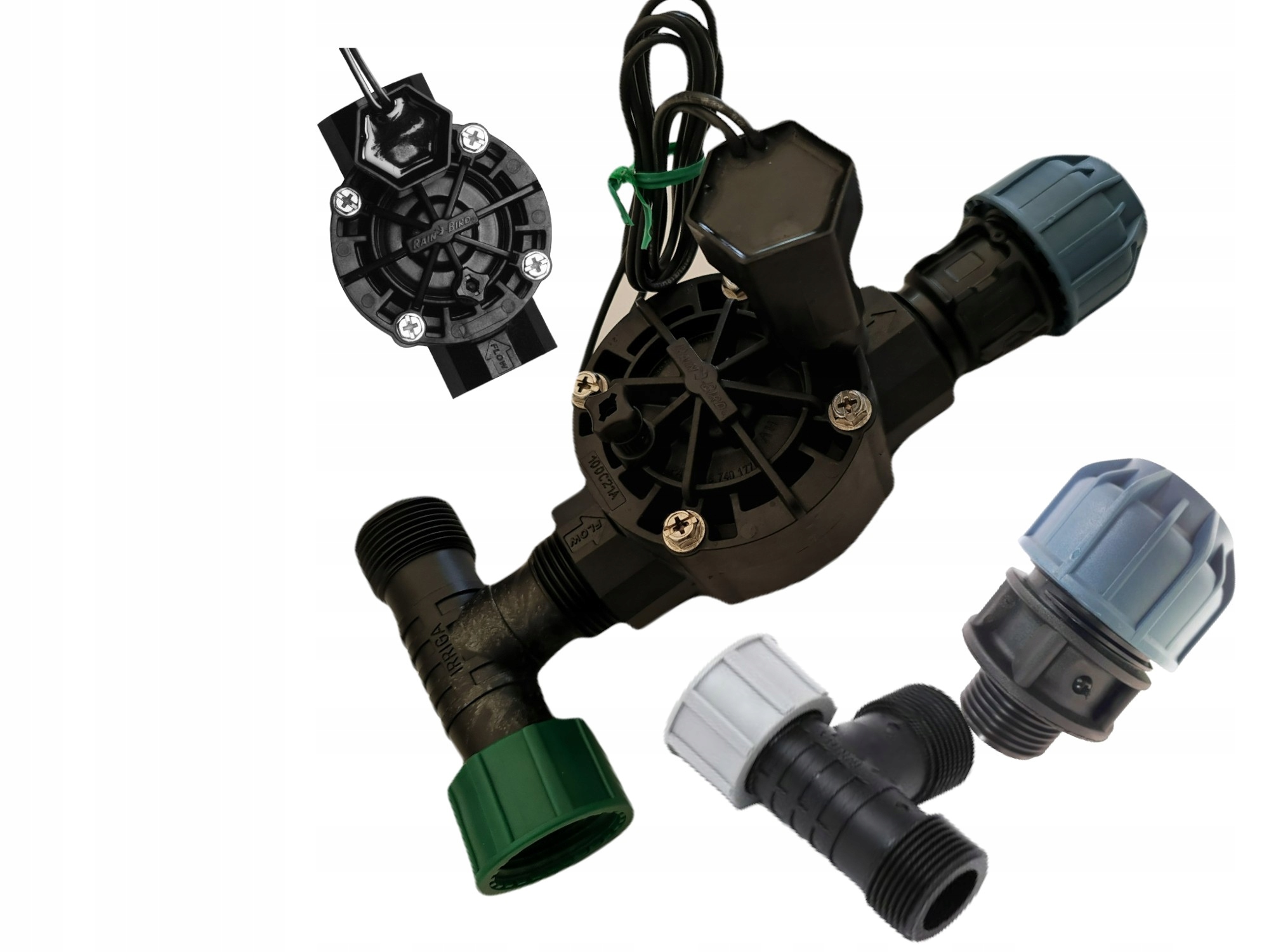 Kolektor nawadniania 1 sekcja Rain Bird HV RainBird na rurę PE 20 ...