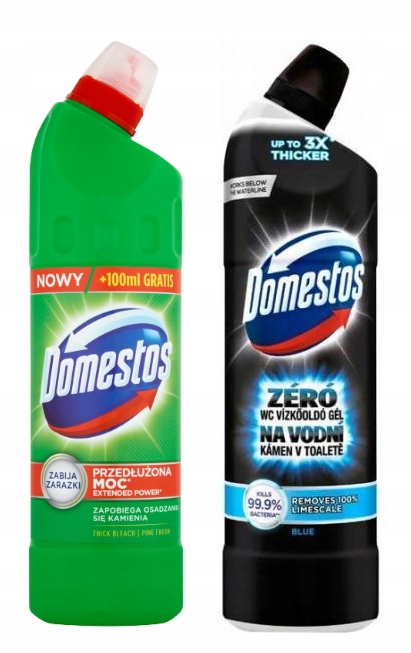 Domestos płyn czyszczenie WC 1,25l (5996037001903) • Cena, Opinie • Środki czyszczące ...