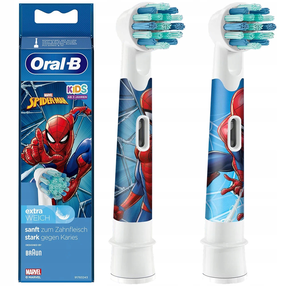 2x ORYGINALNA KOŃCÓWKA ORAL-B STAGES POWER KIDS SPIDERMAN DLA DZIECI ... 2x ORYGINALNA KOŃCÓWKA ORAL-B STAGES POWER KIDS SPIDERMAN DLA DZIECI ...