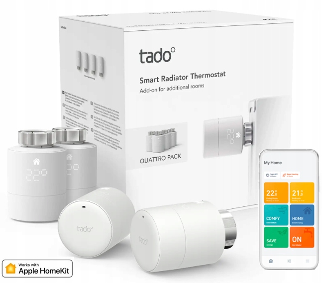 Zestaw Tado° 4 x inteligentna głowica V3+ SRT-4 (4260328611845) • Cena ...