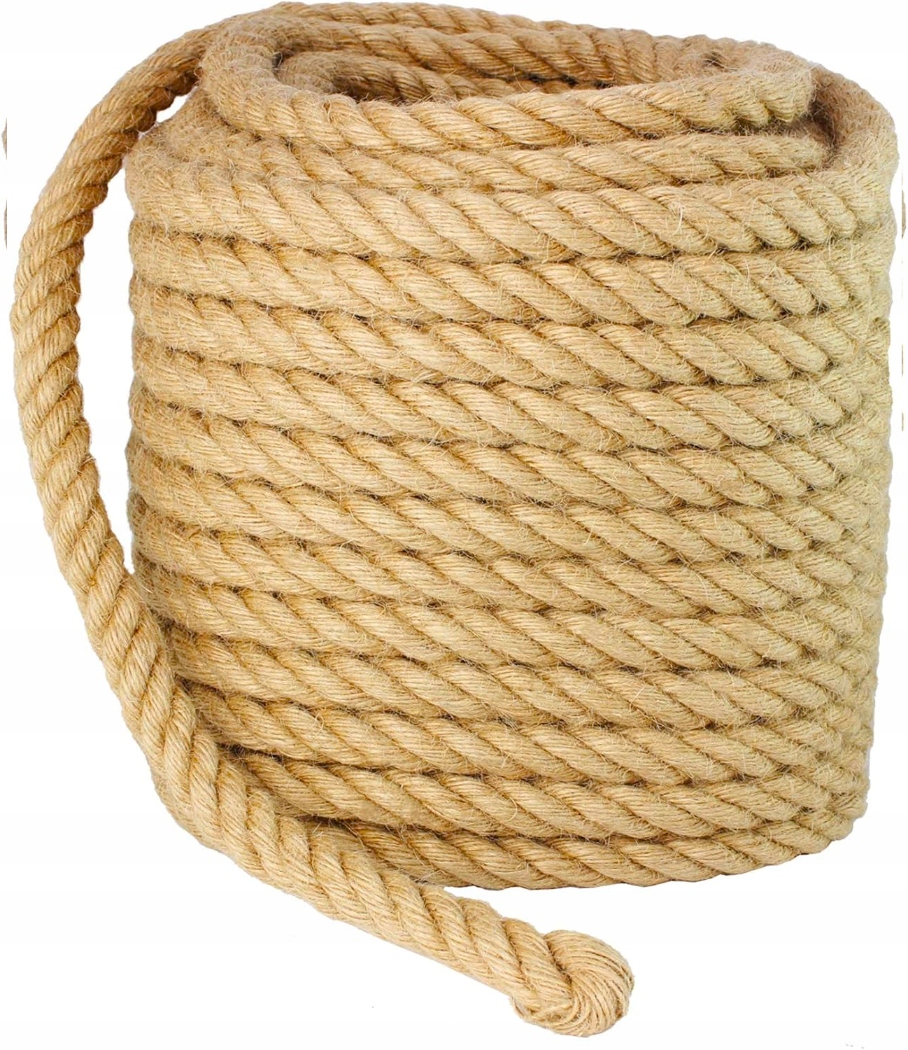 LINA JUTOWA SZNUR LINKA OZDOBNA ŻEGLARSKA SZNUREK NA DRAPAK 20MM 10M ...