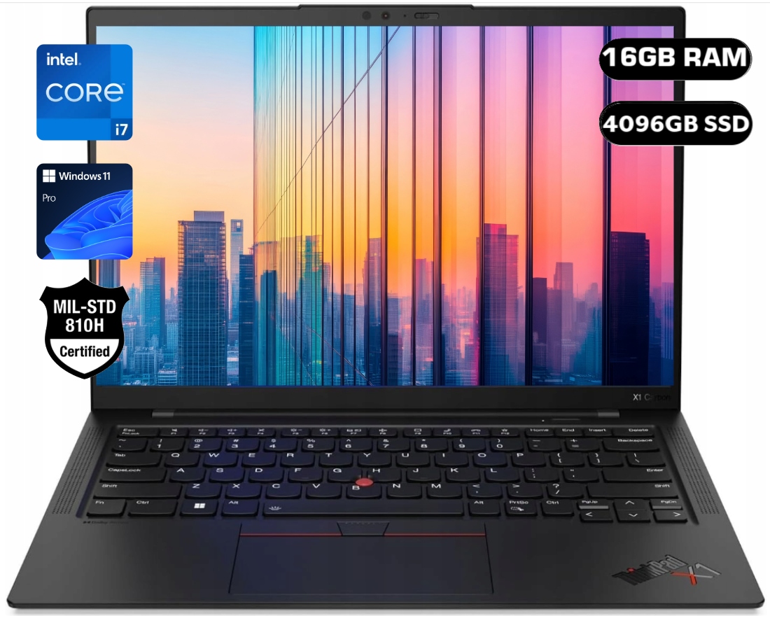 Notebook ThinkPad X1 Carbon Gen11 i7-1355U 16GB 4TB 14" IPS 400nit 100% ...