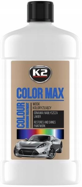 K2 COLOR MAX BIAŁY WOSK KOLORYZUJĄCY 500ML za 12,53 zł z Krakow ...