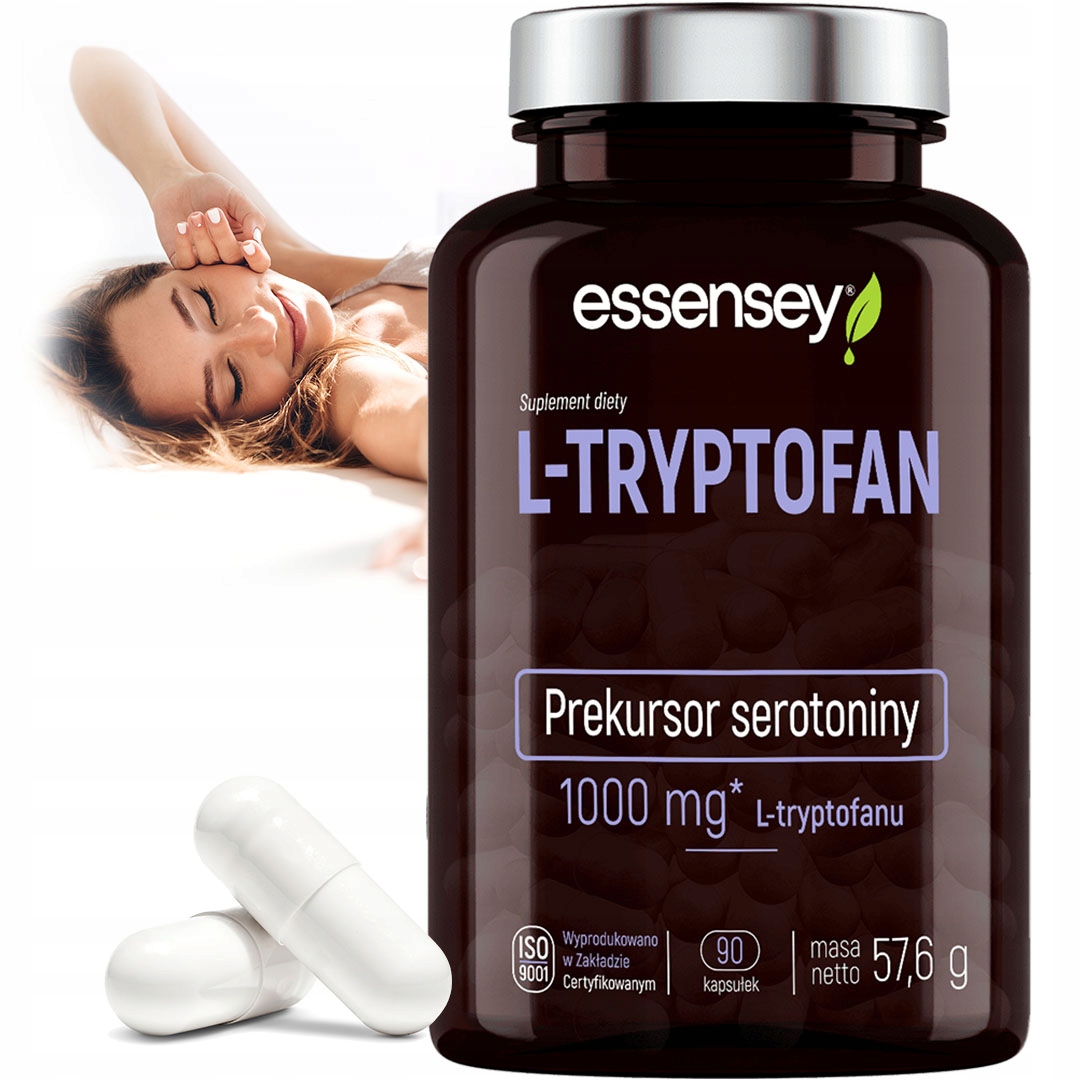 L-TRYPTOFAN 1000 MG Serotonin Melatonin Esenciální aminokyselina 90 ...