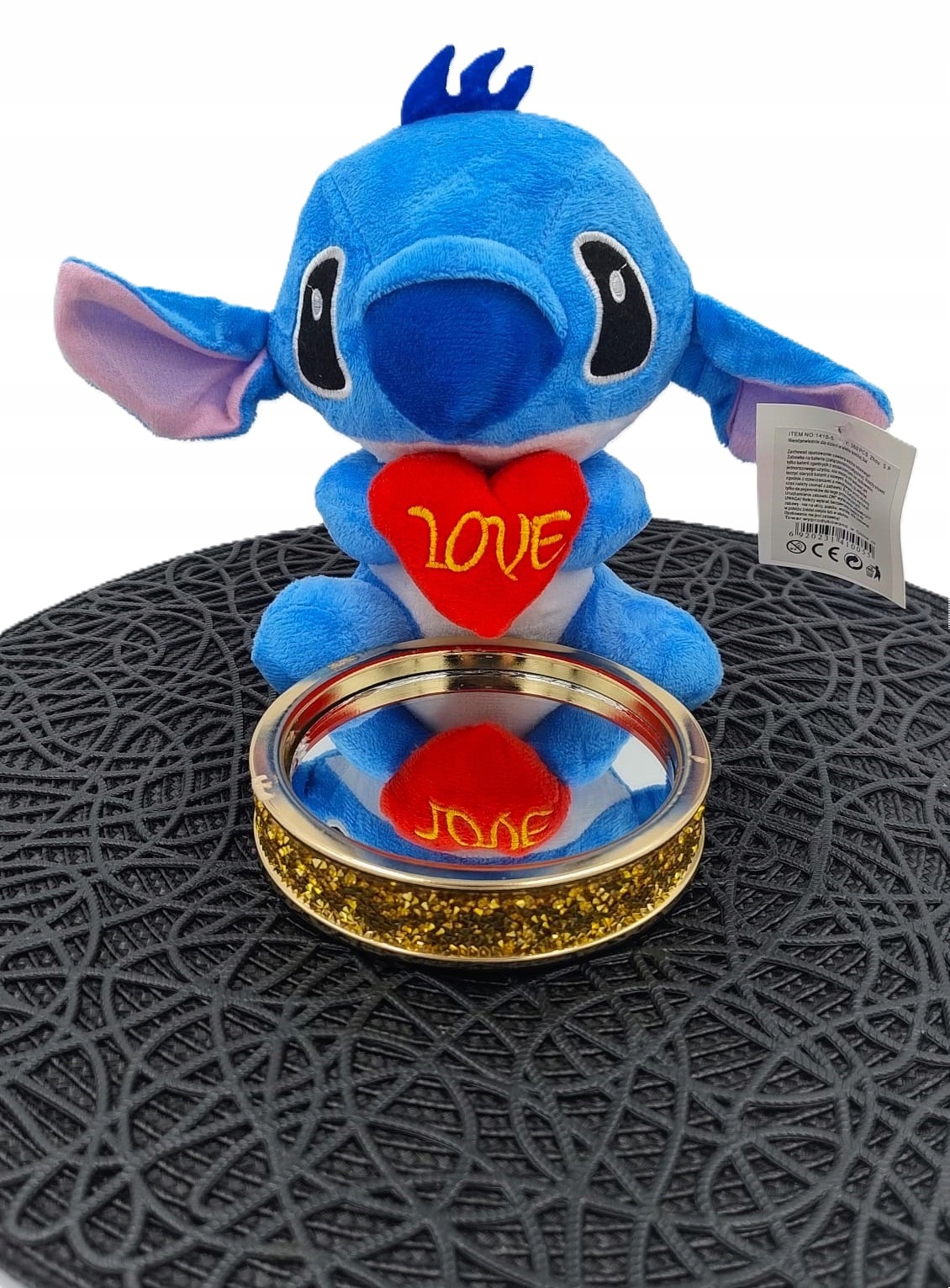 MASKOTKA LILO I STITCH STICH PLUSZOWA PLUSZAK MIŚ 19CM Z SERDUSZKIEM ...