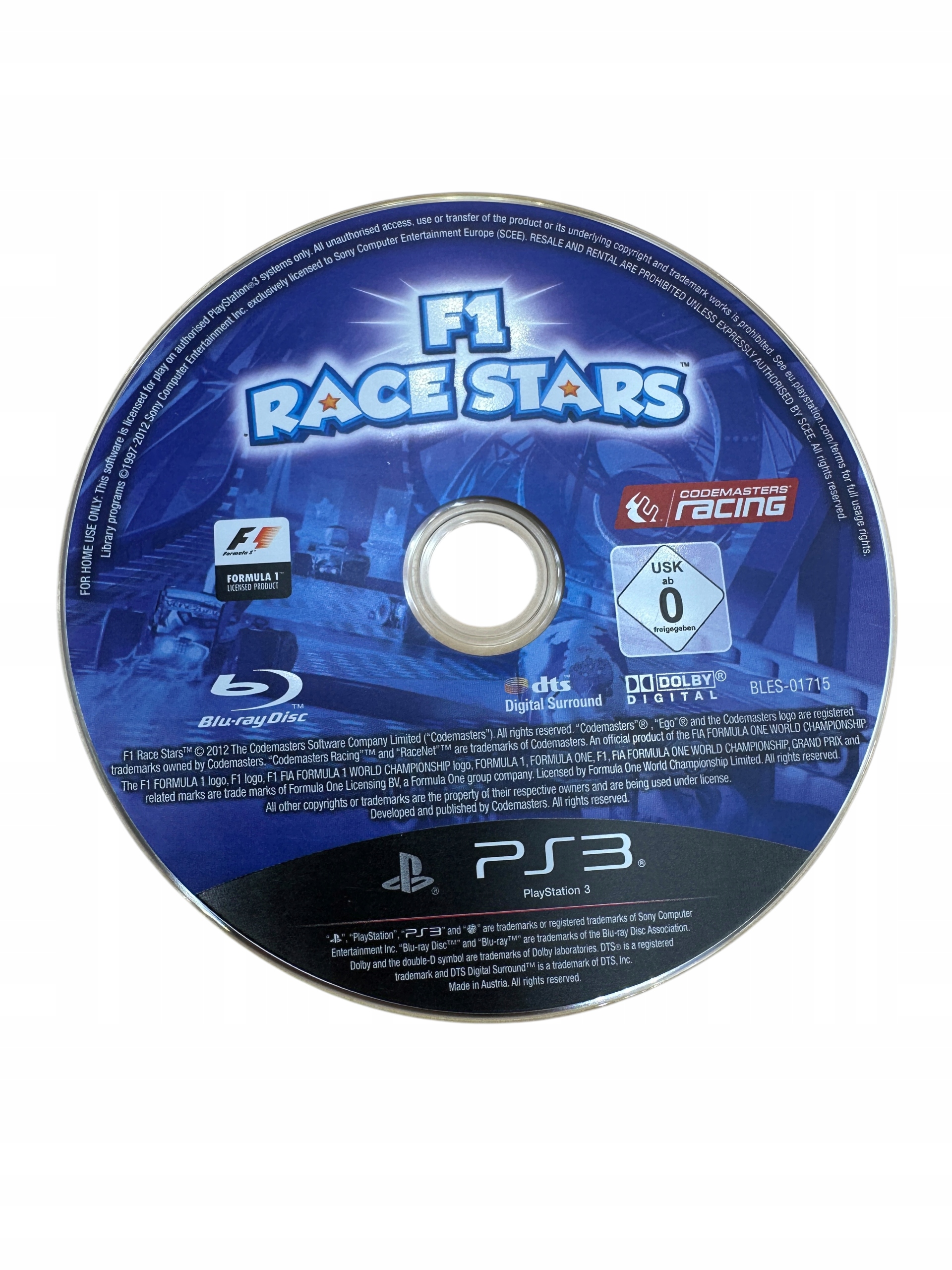 F1 Race Stars pro Sony PlayStation 3 (PS3) - Allegro