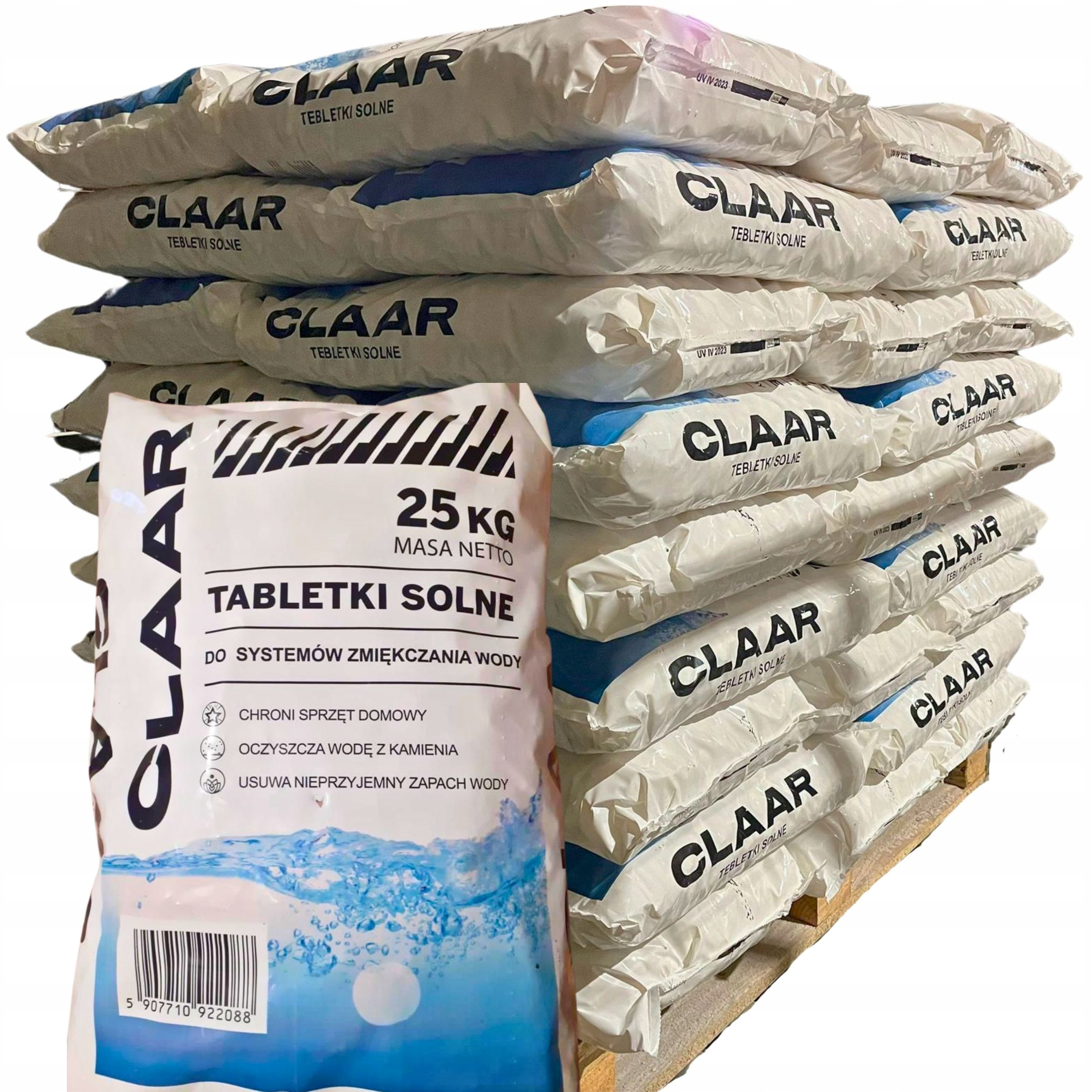 Sól do uzdatniania Tabletki Solne 1000 kg + 125kg NAJWIĘKSZA PALETA ...